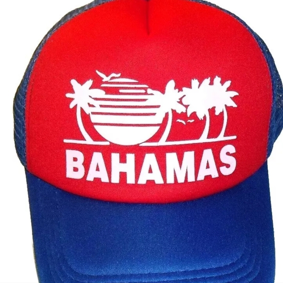 Accessories | Bahamas Mens Trucker Mesh Snapback Hat Red Blue White ...